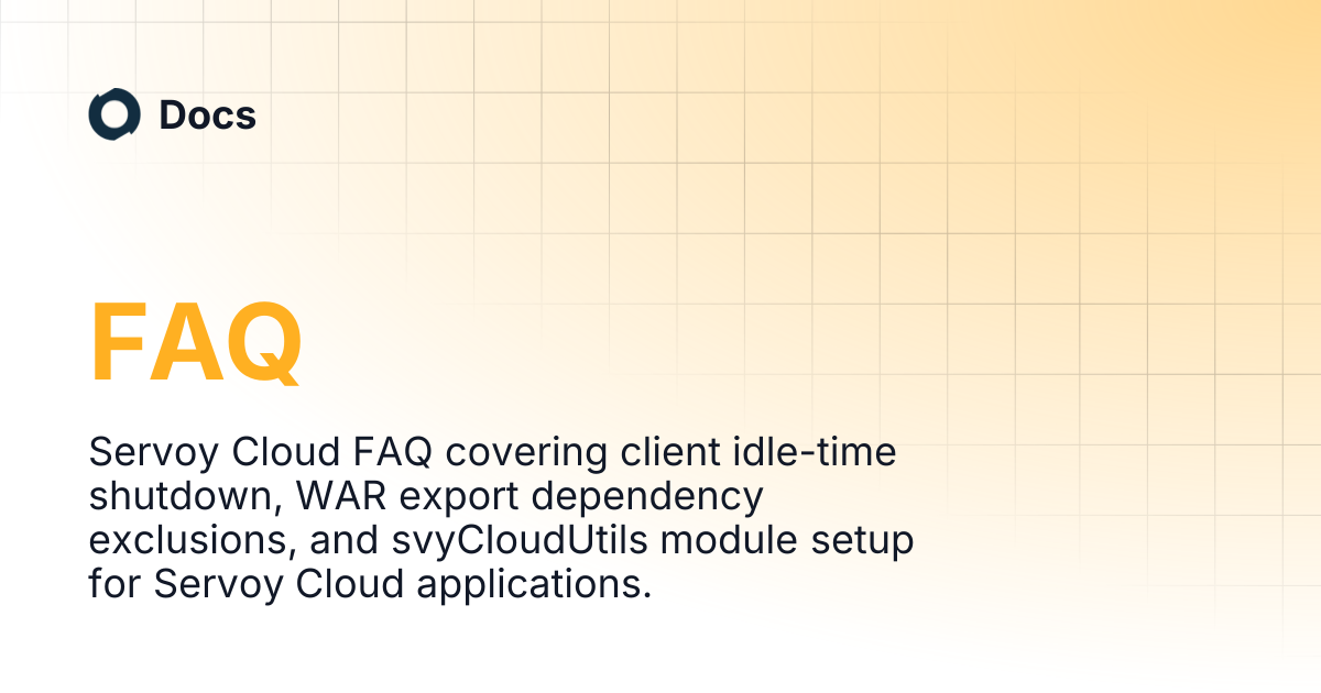 FAQ | Docs