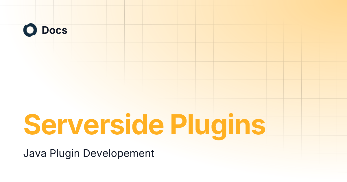 Serverside Plugins | Docs