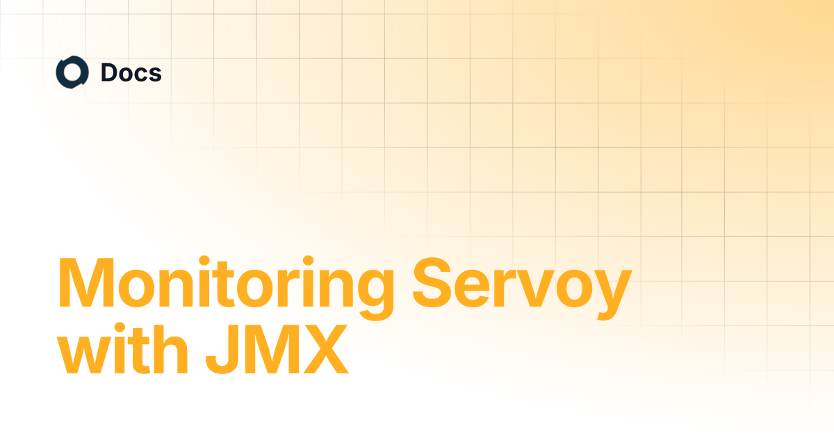 Monitoring Servoy with JMX | Docs