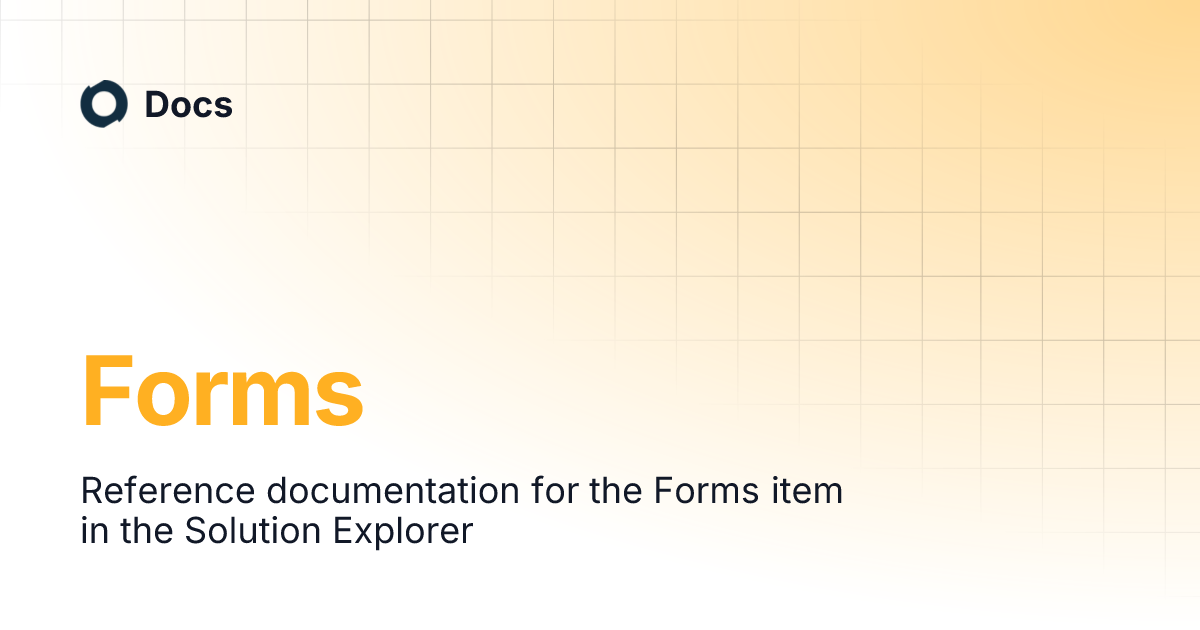 Forms | Docs