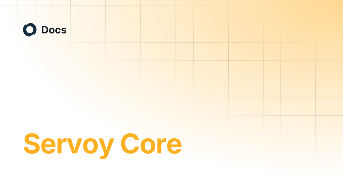 Servoy Core | Docs