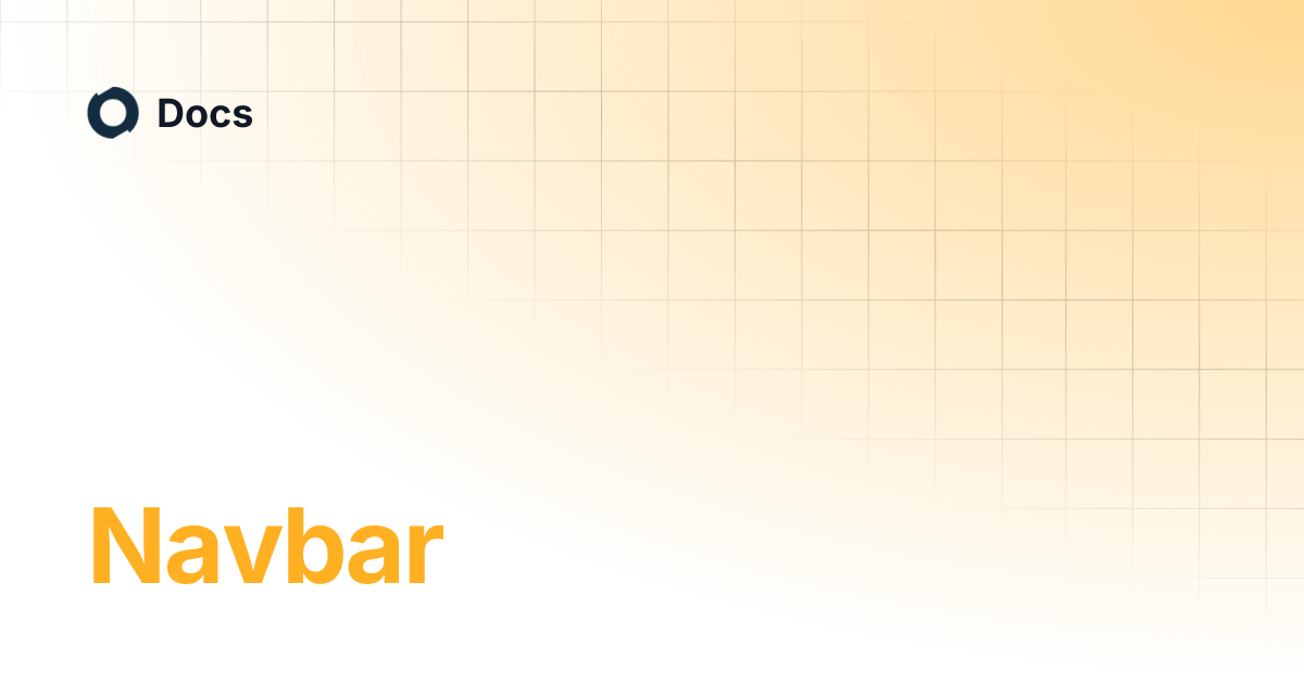 Navbar | Docs
