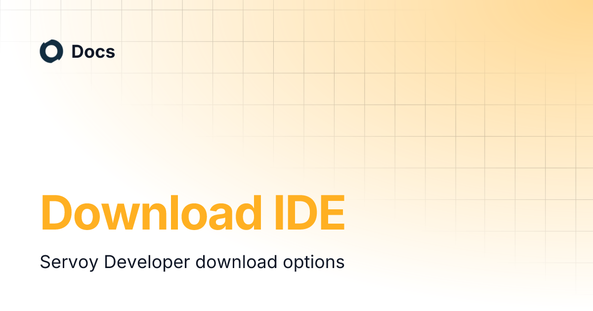 Download IDE | Docs