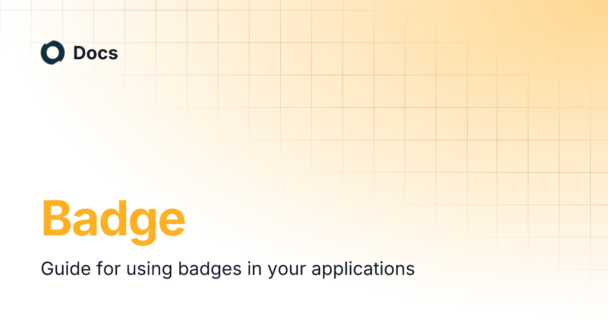 Badge | Docs