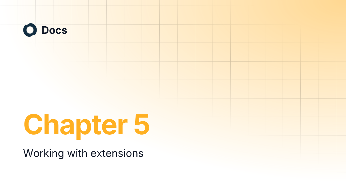 Chapter 5 | Docs