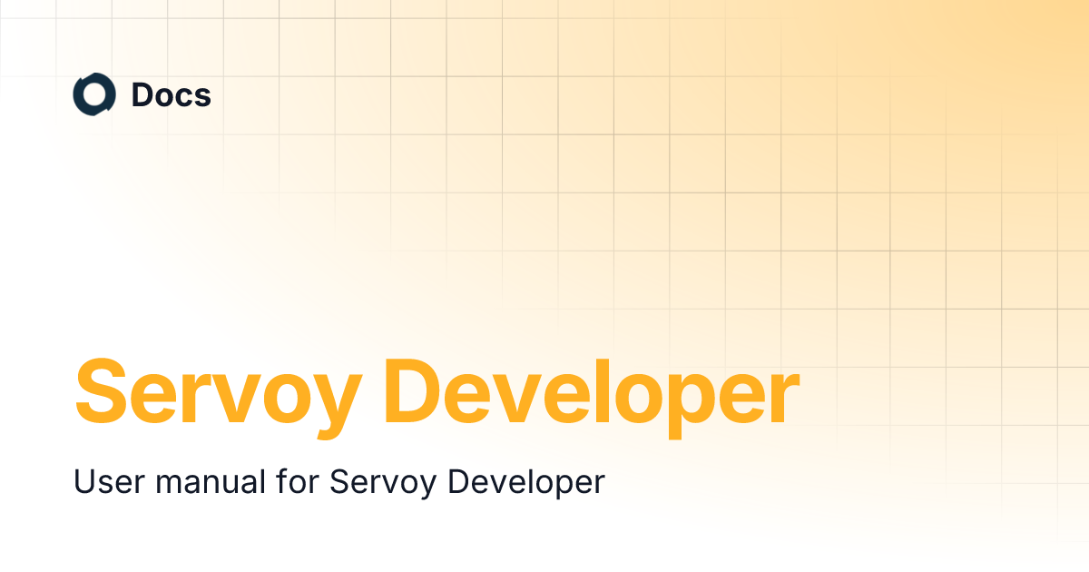 Servoy Developer | Docs