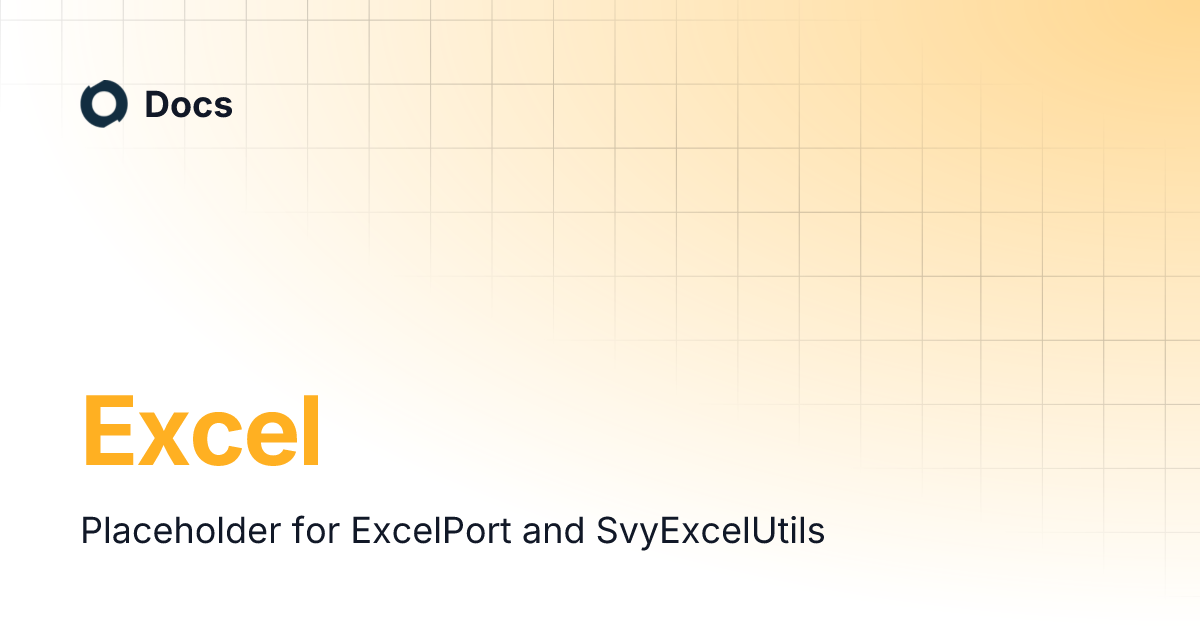 Excel | Docs